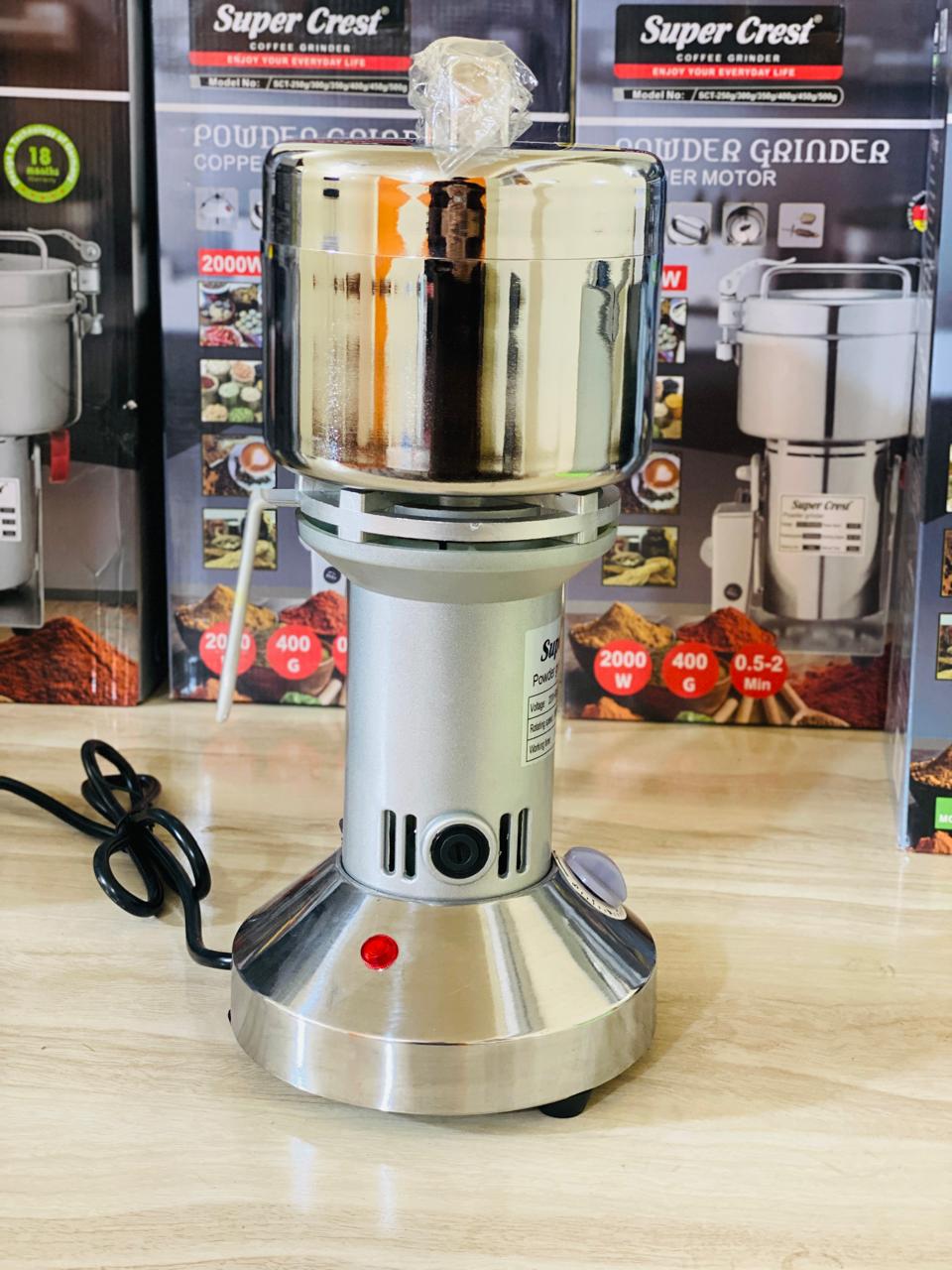 Super Crest Electric Powerful Powder Grinder and Cereal Grinder 250g A ...